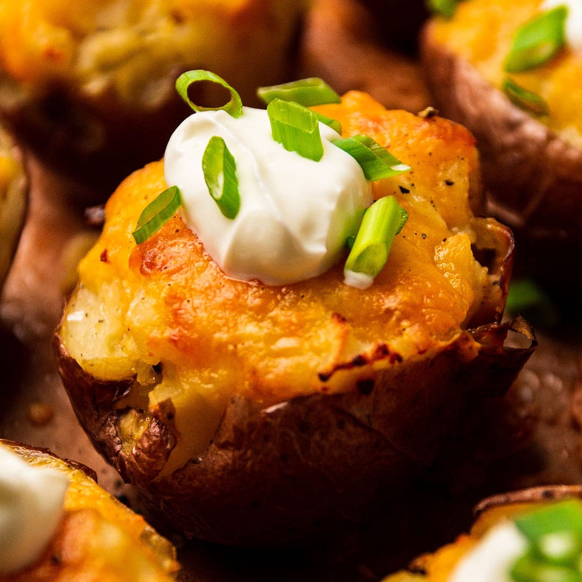Twice Baked Potatoes With Bacon