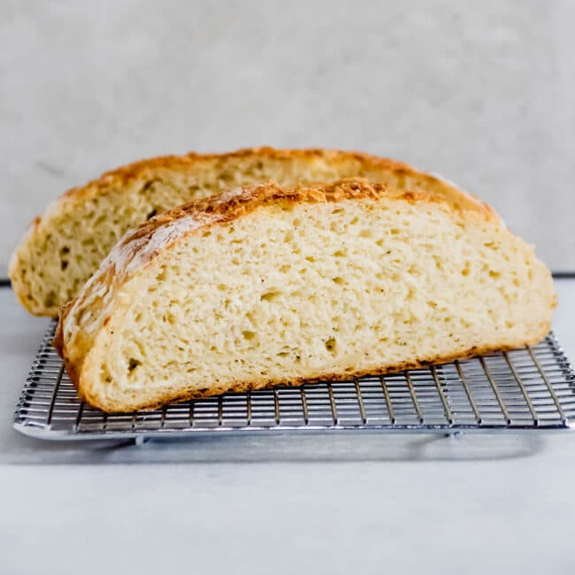 Crusty Cranberry Pecan Bread (No Kneading)