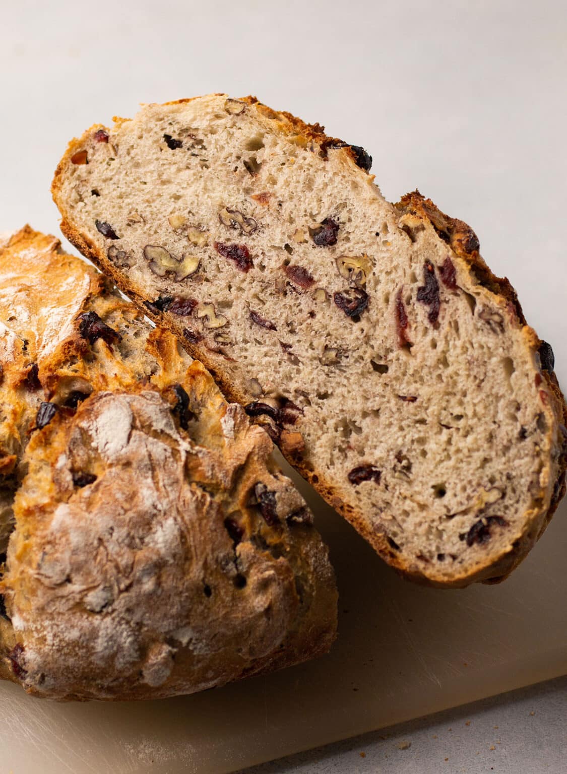 Crusty Cranberry Pecan Bread No Kneading Crusty Cranberry Pecan Bread No Kneading