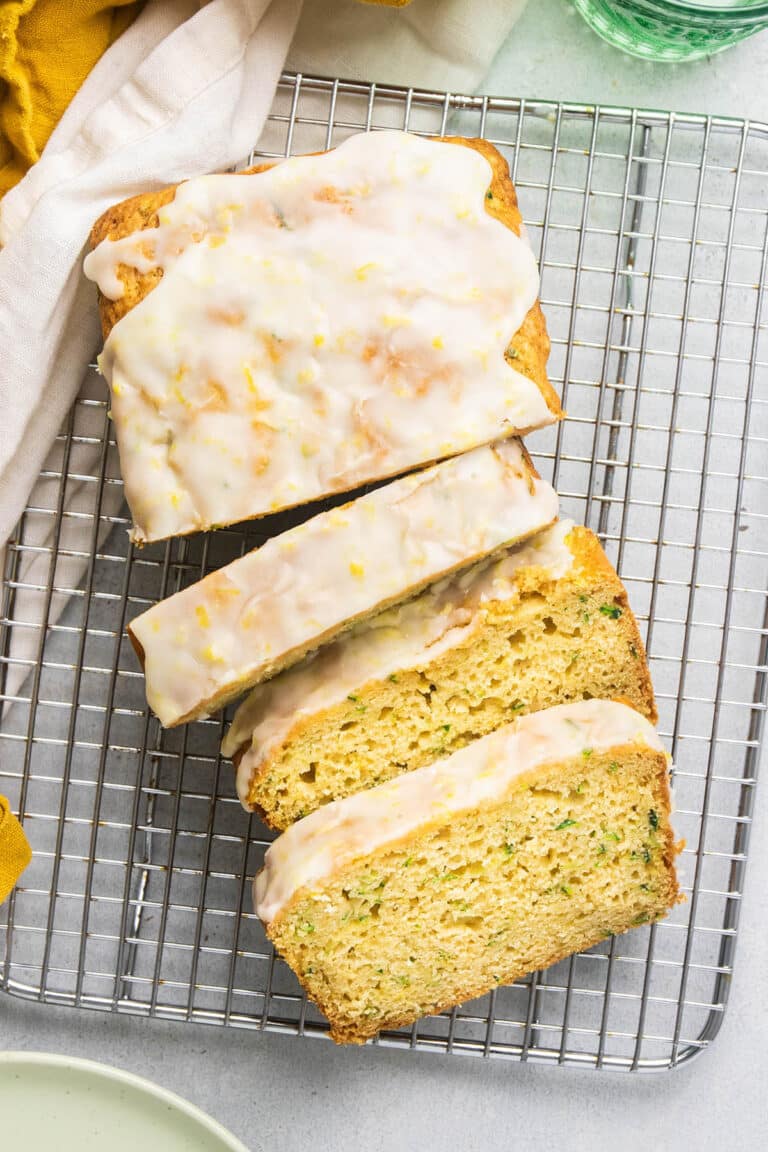 Lemon Zucchini Bread with Lemon Glaze - Life As A Strawberry